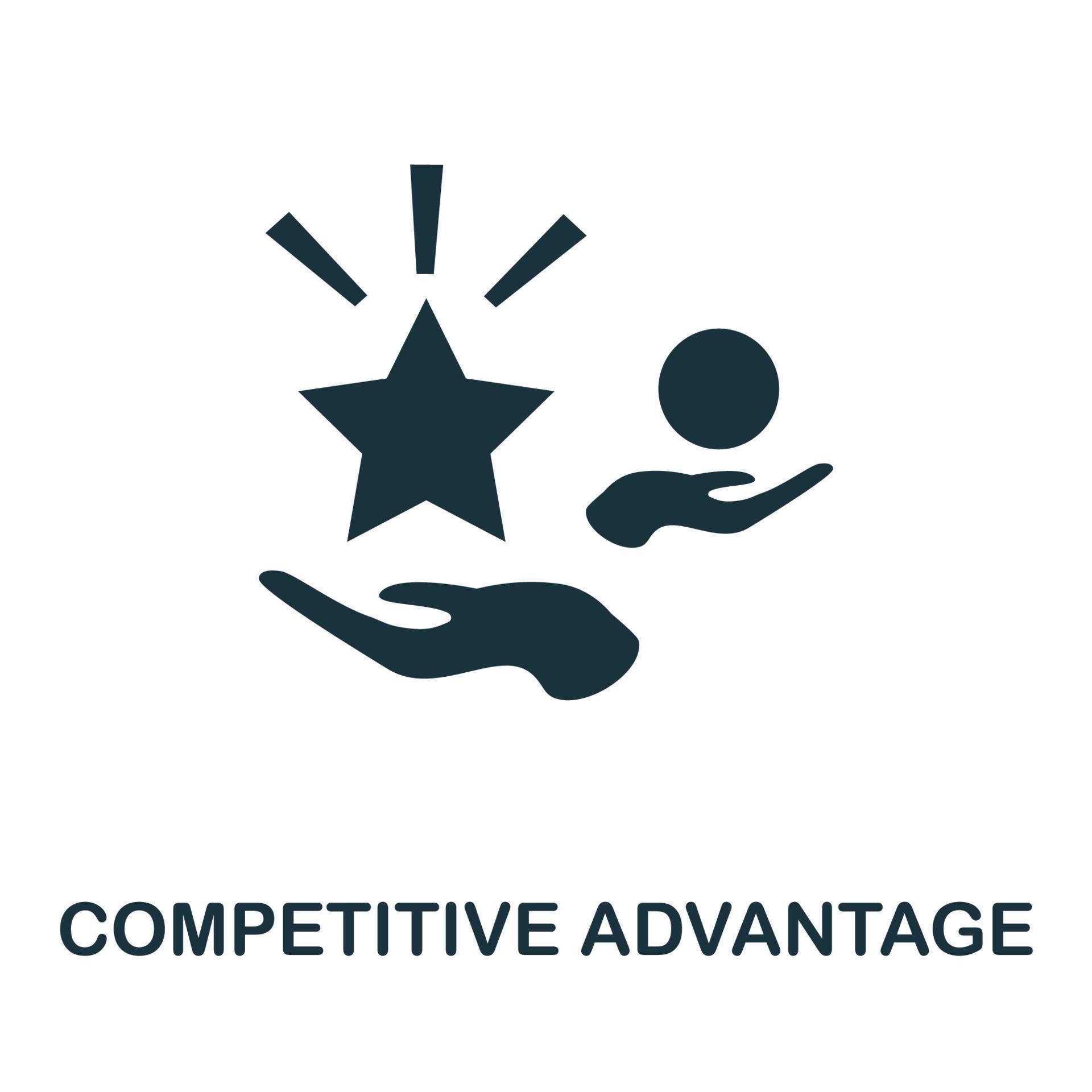 Competitive Advantage icon. Simple element from management collection ... Competitive Advantage icon. Simple element from management collection ...