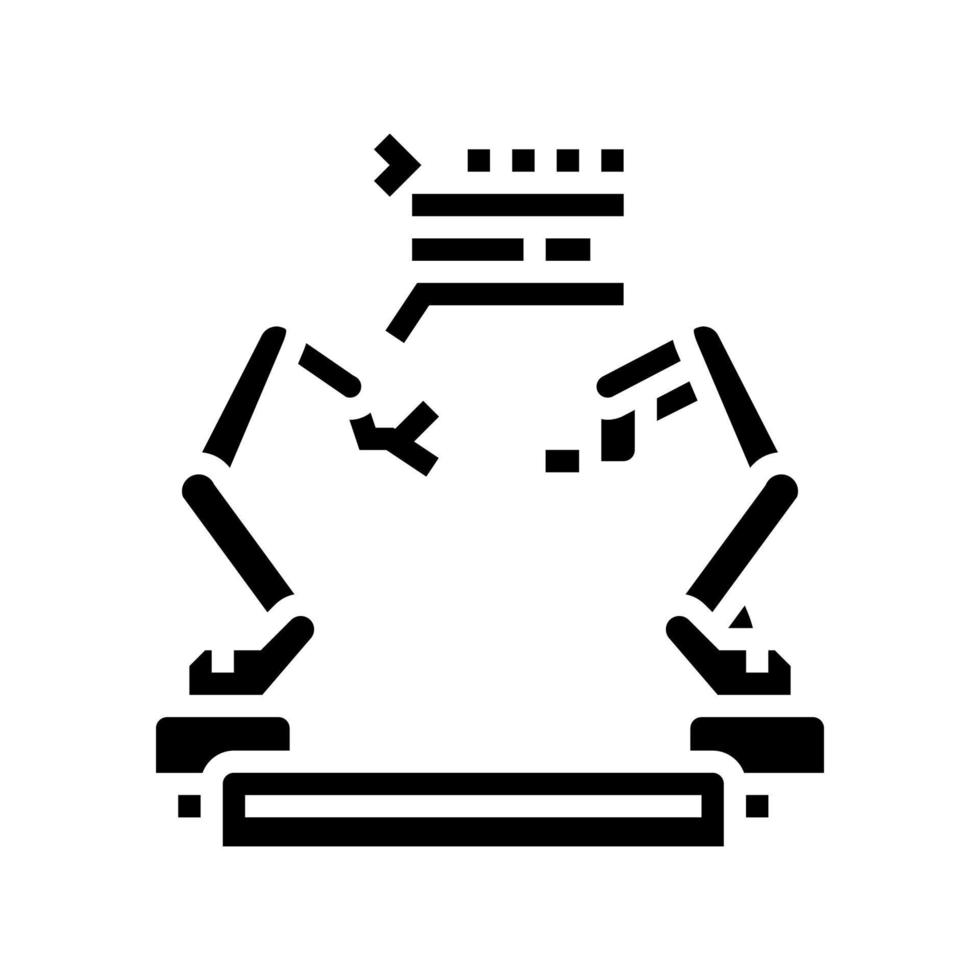 pre-programmed robot glyph icon vector illustration 18783506 Vector Art ...