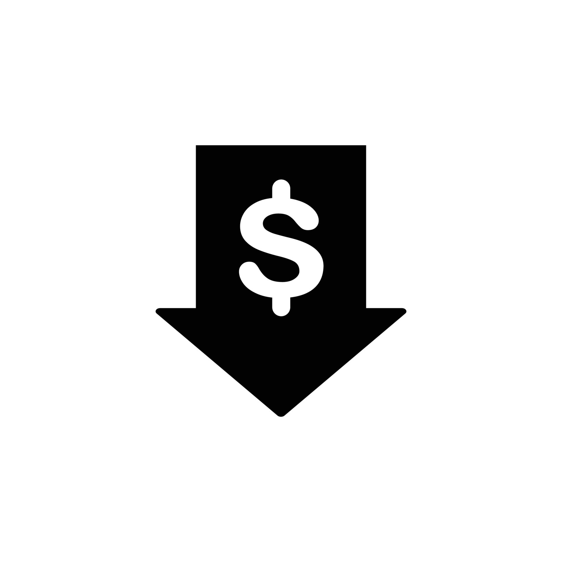 Price reduction simple flat icon vector illustration. Cost reduction ... Price reduction simple flat icon vector illustration. Cost reduction ...