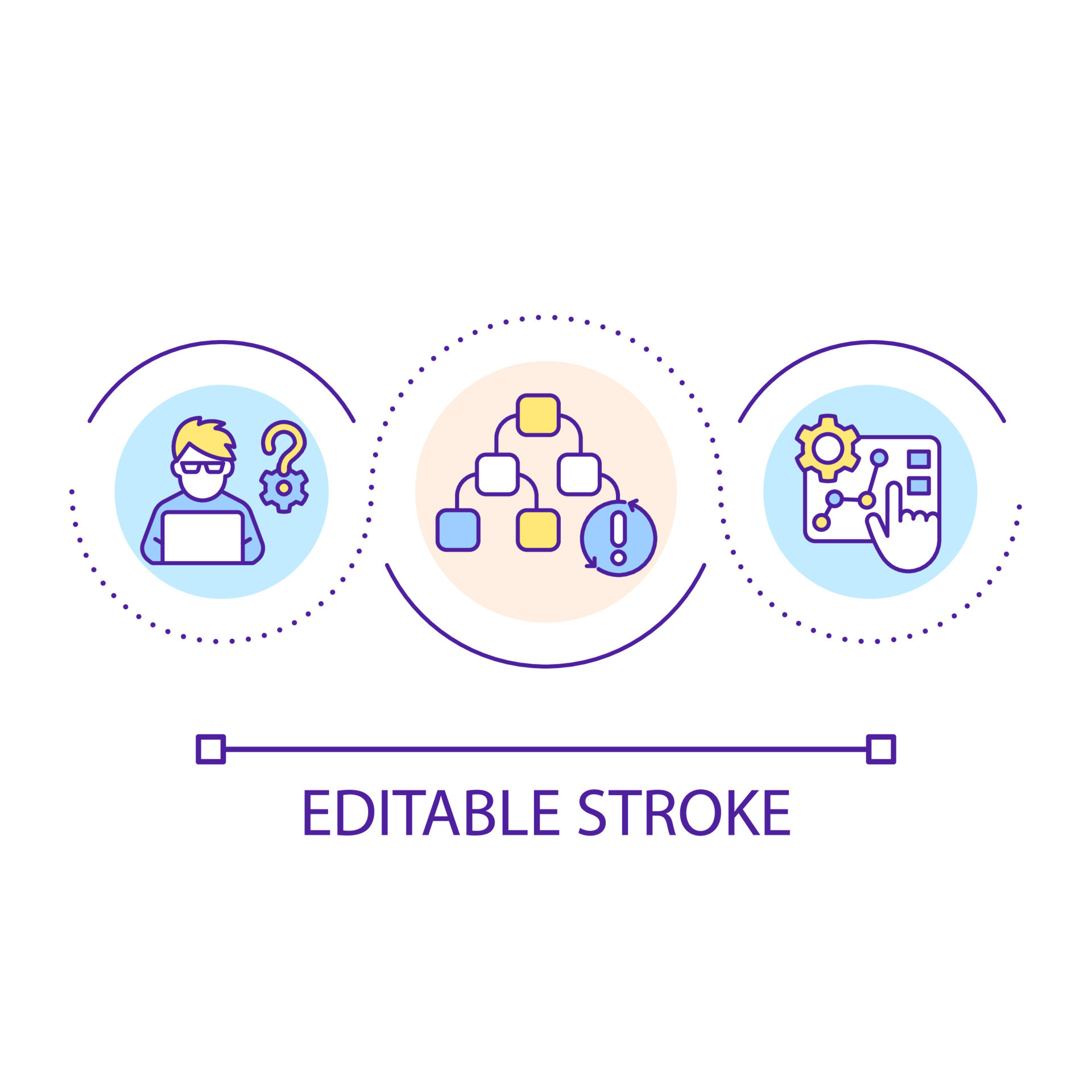 Solving Coding Problems Loop Concept Icon Computer Science Abstract Idea Thin Line Illustration