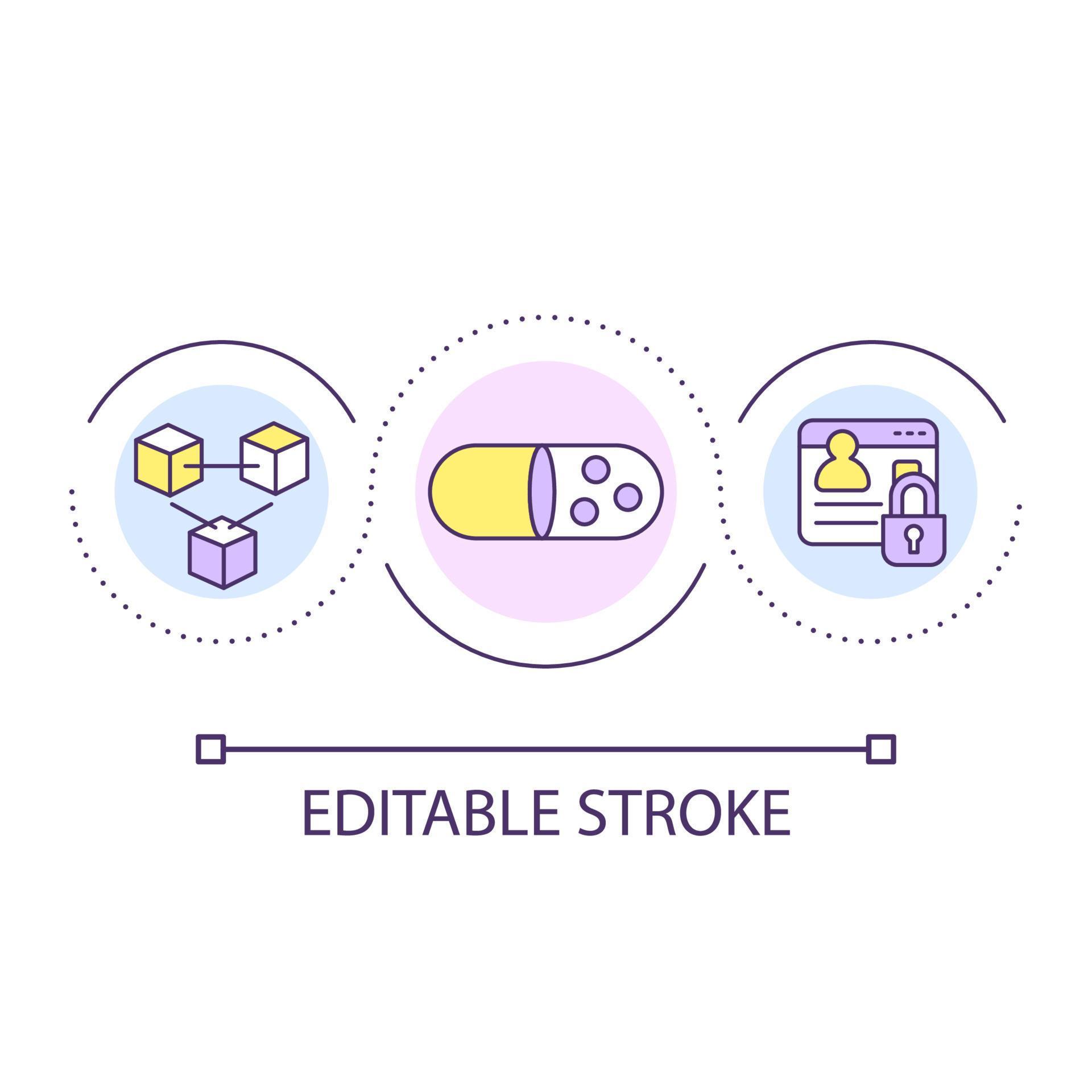 Encapsulation Technique Loop Concept Icon Computer Science Abstract Idea Thin Line Illustration