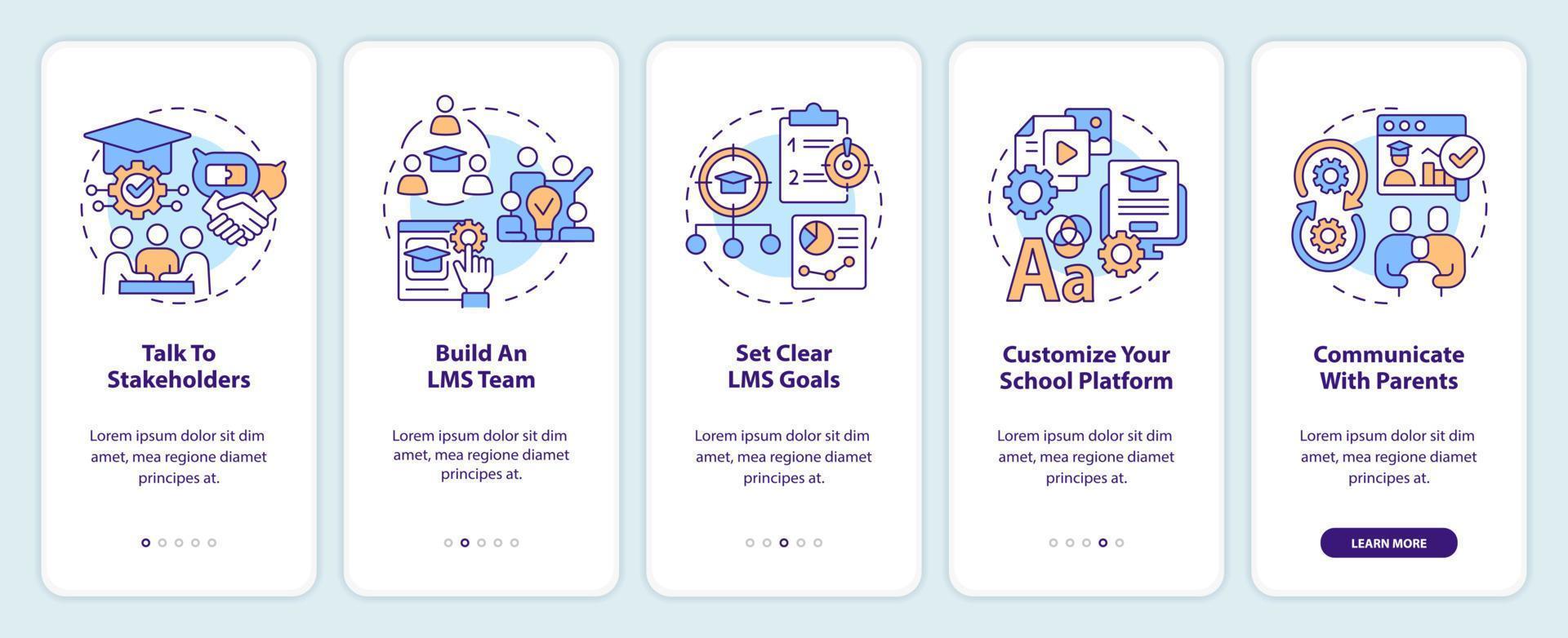 Launching School Lms Onboarding Mobile App Screen Walkthrough 5 Steps