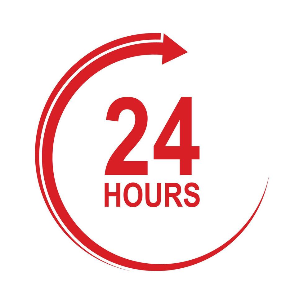 sign of 24 clock arrow hours logo 18793993 Vector Art at Vecteezy sign of 24 clock arrow hours logo 18793993 Vector Art at Vecteezy