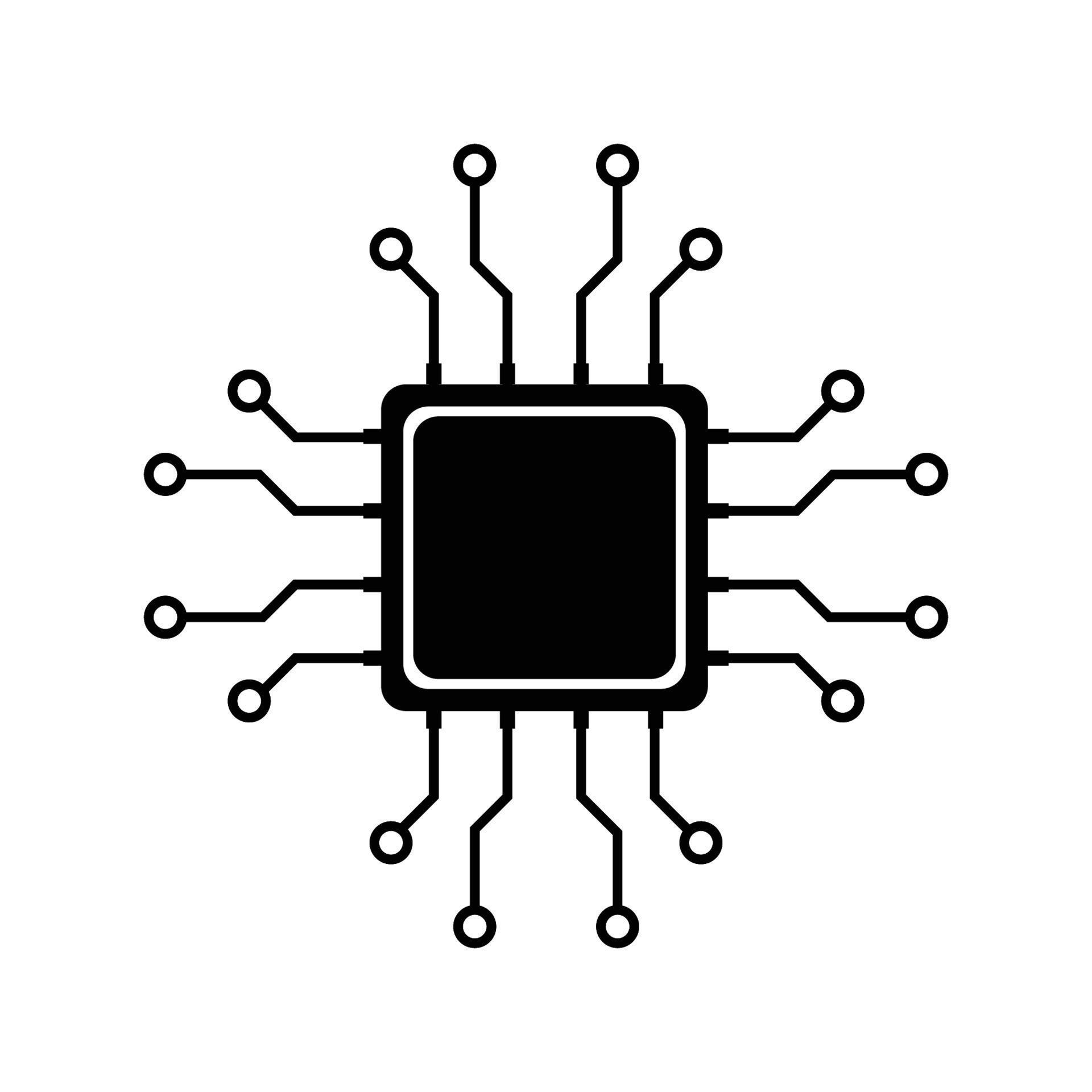 chip processor vector logo 18794378 Vector Art at Vecteezy
