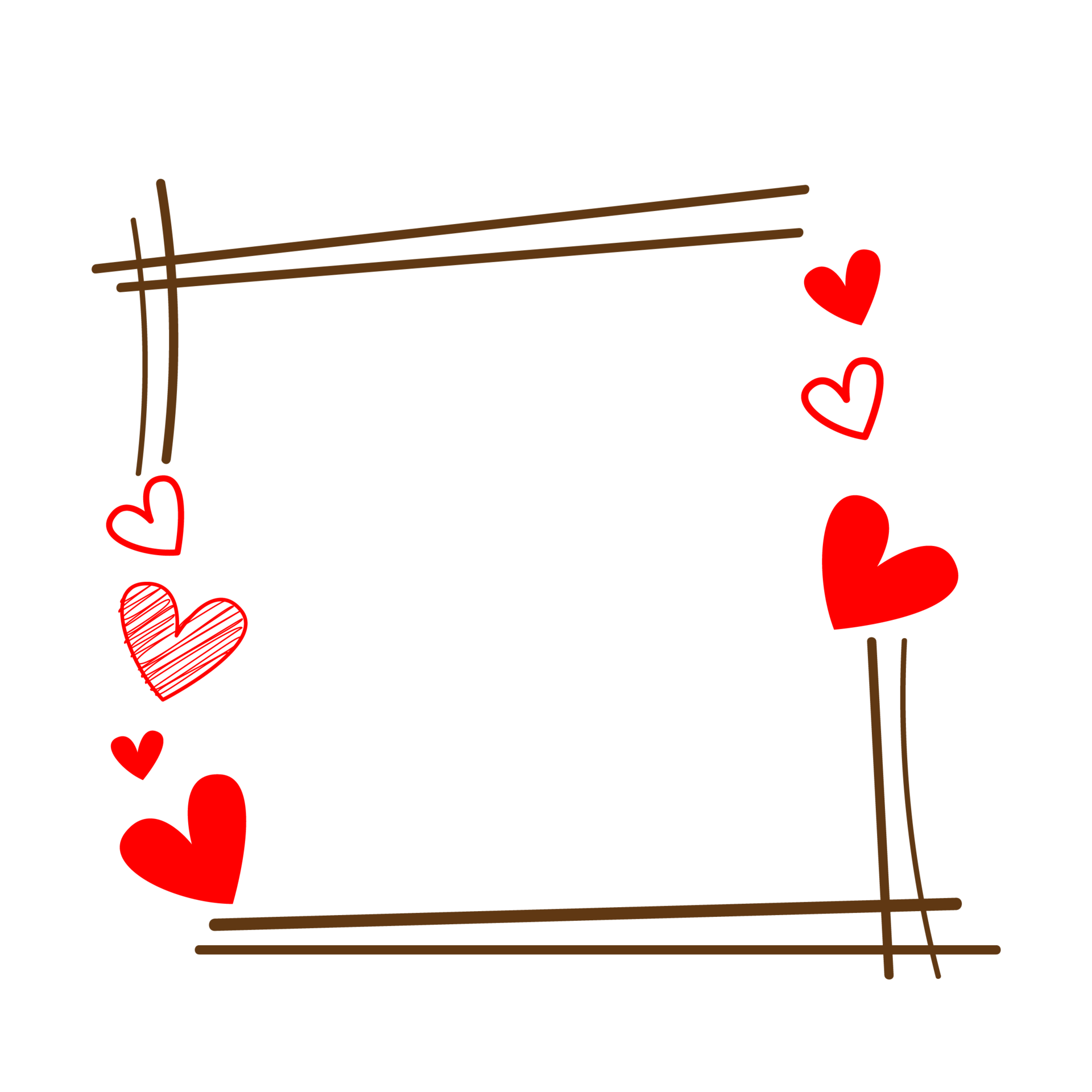 Doodle love frame design 18795121 PNG Doodle love frame design 18795121 PNG