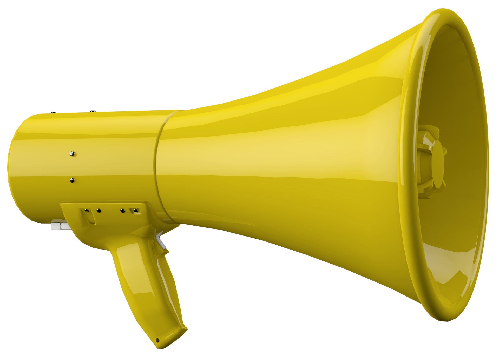 Yellow megaphone on isolated background. 3d render 18795949 PNG Yellow megaphone on isolated background. 3d render 18795949 PNG