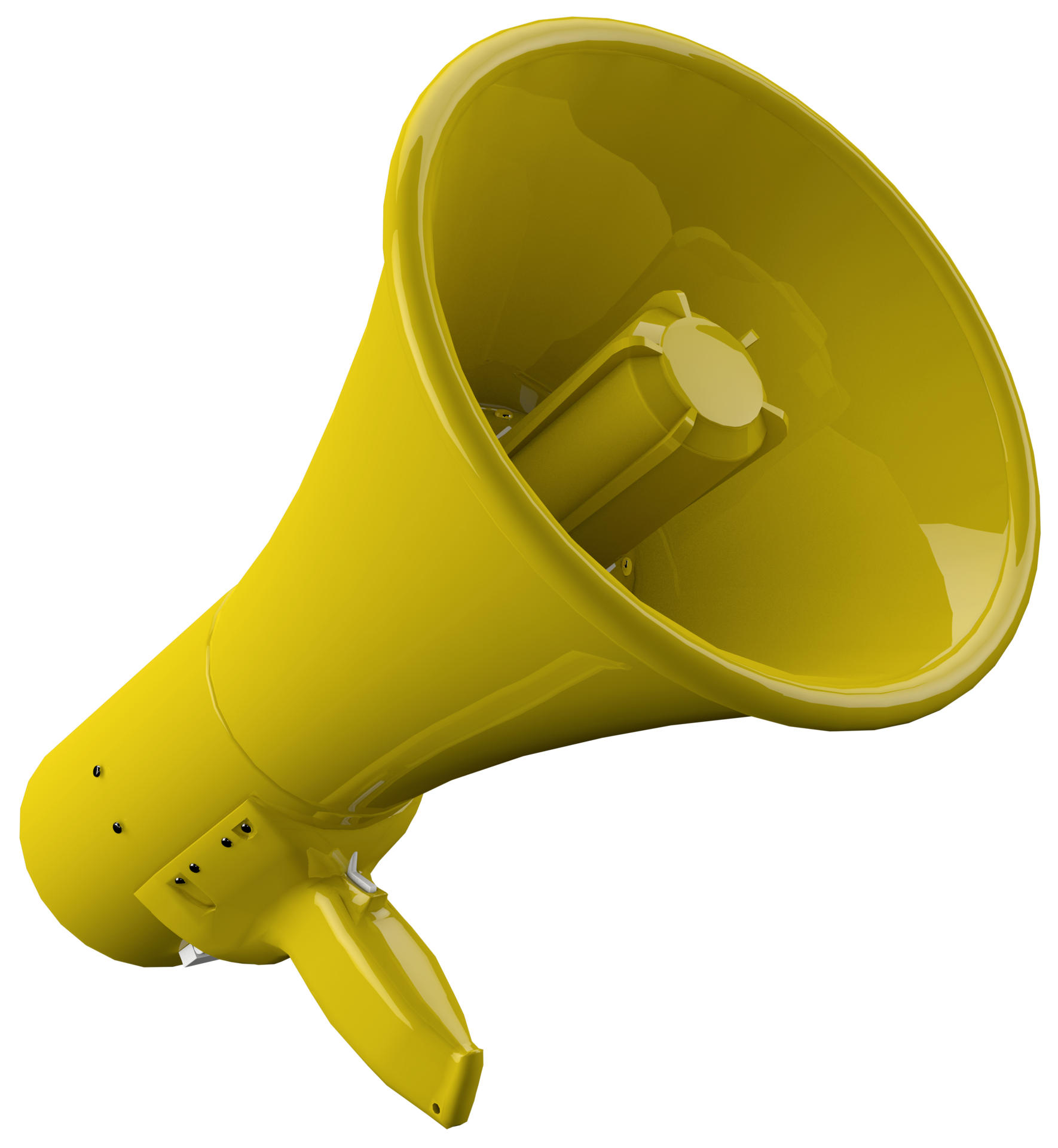 Yellow megaphone 3d render on isolate background 18795953 PNG Yellow megaphone 3d render on isolate background 18795953 PNG