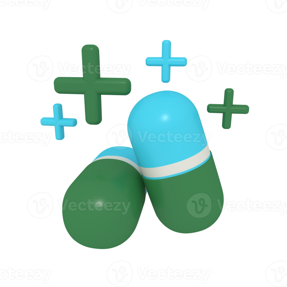 3d Illustration Of Medicine Capsule 18796297 Png