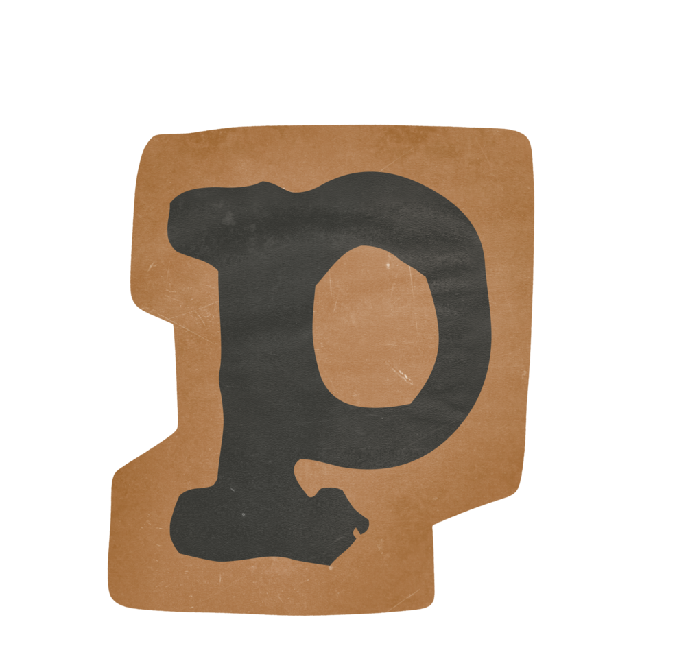 Vintage typewriter alphabet Letter P 18796695 PNG