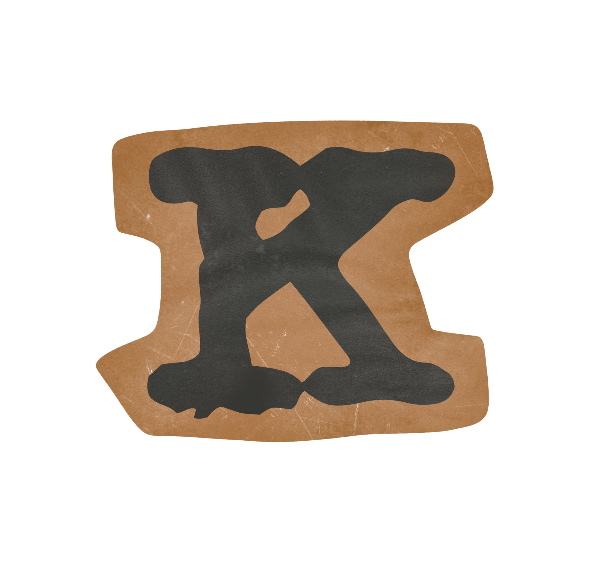 Vintage typewriter alphabet Letter K 18796710 PNG