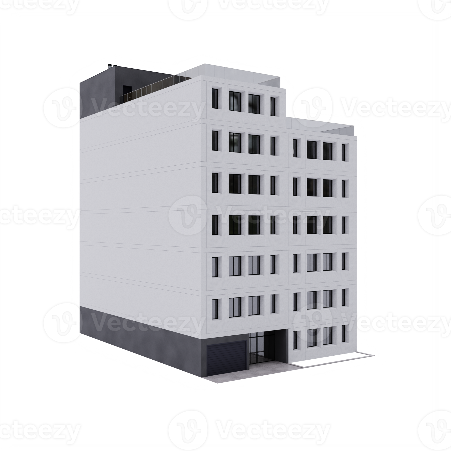 3d modern building isolated 18800350 PNG