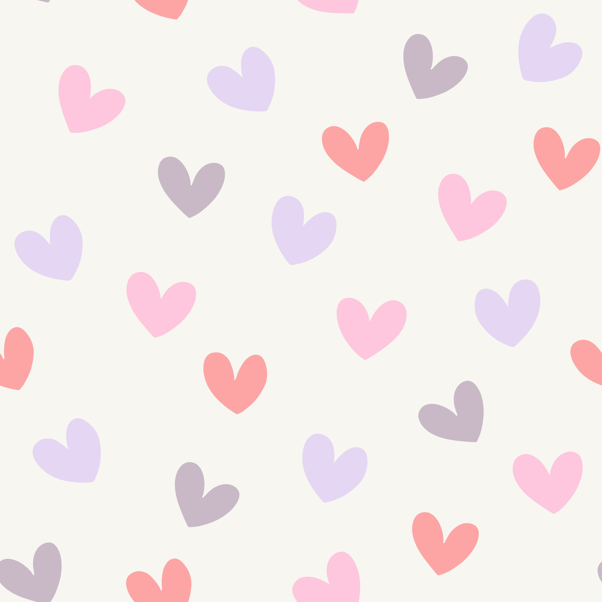 Seamless Hearts Pattern Vector Repeating Texture Seamless Pattern Of