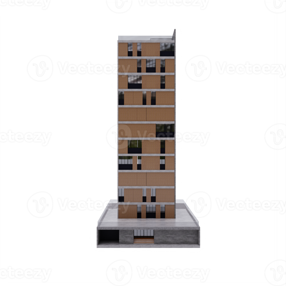 3d modern building isolated 18800461 PNG