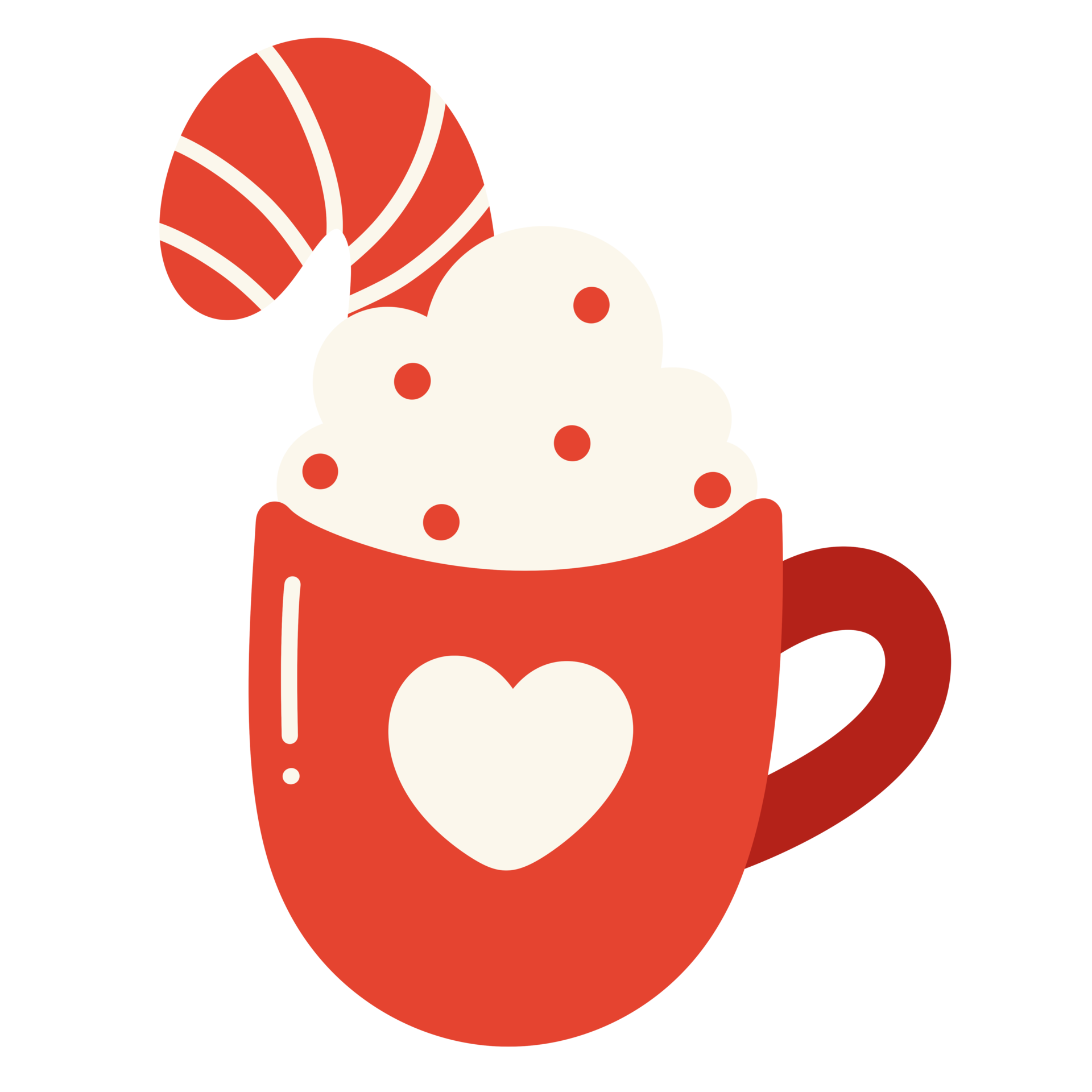 Christmas holiday coffee mug cocoa Icon. 18801801 PNG