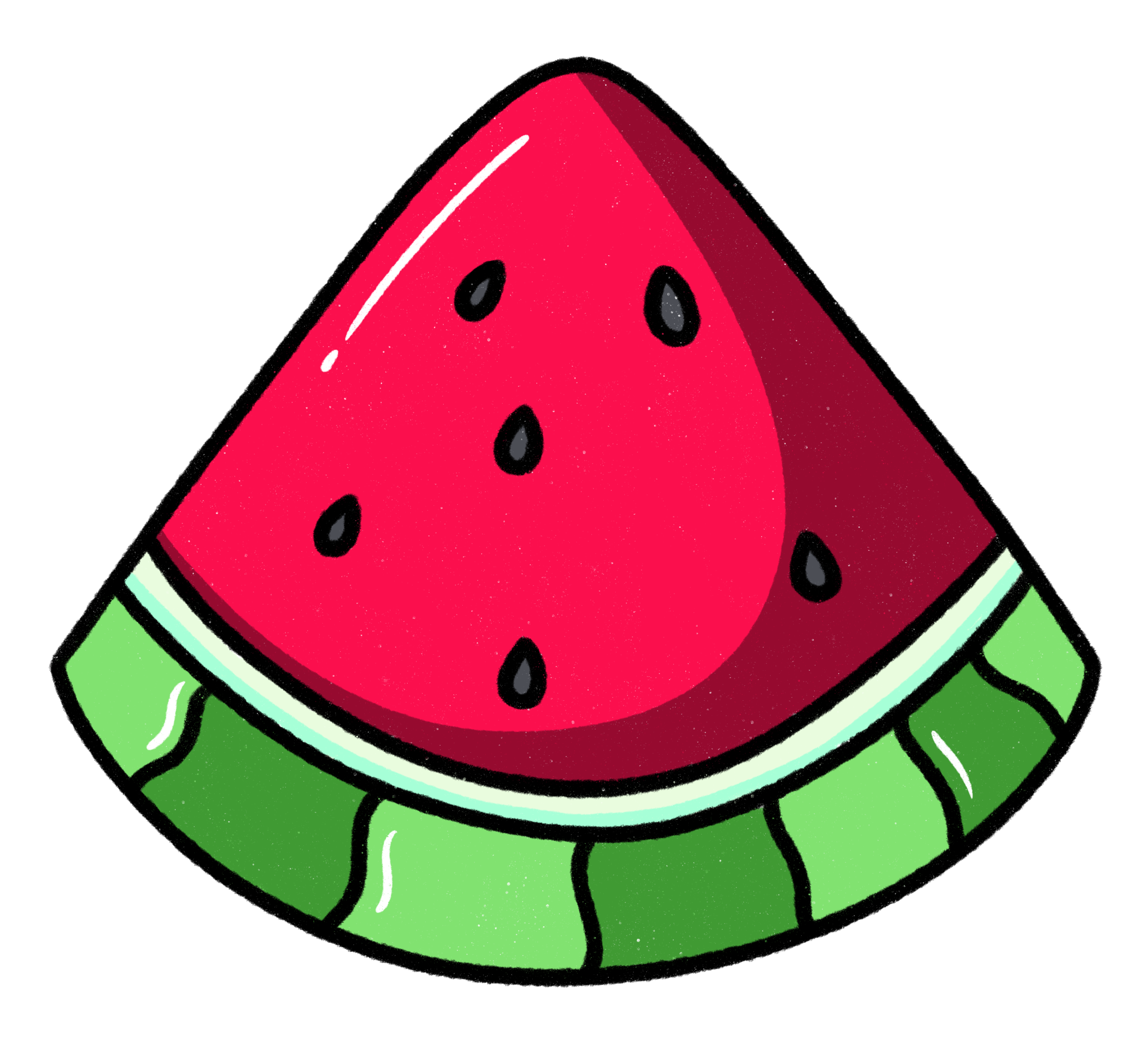 Watermelon Slice Icon 18803795 Png
