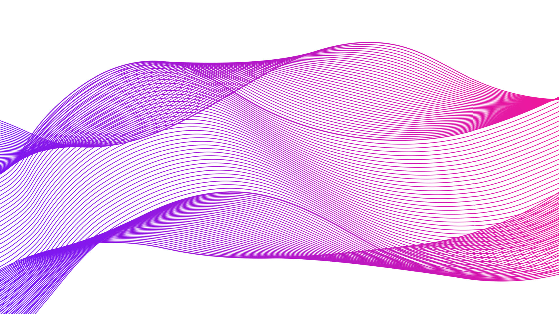 Abstract Backdrop With Colorful Wave Gradient Lines On White Background