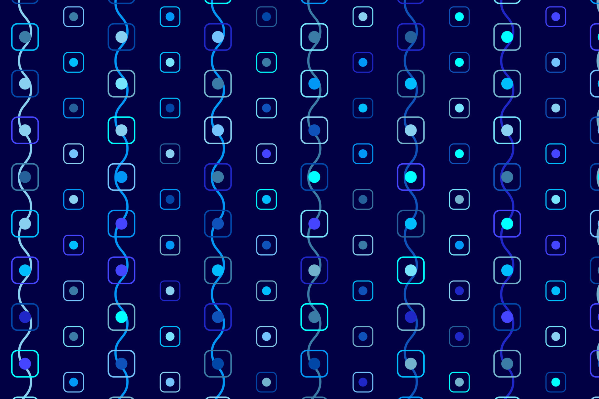 Pattern With Geometric Elements In Blue Tones Abstract Gradient