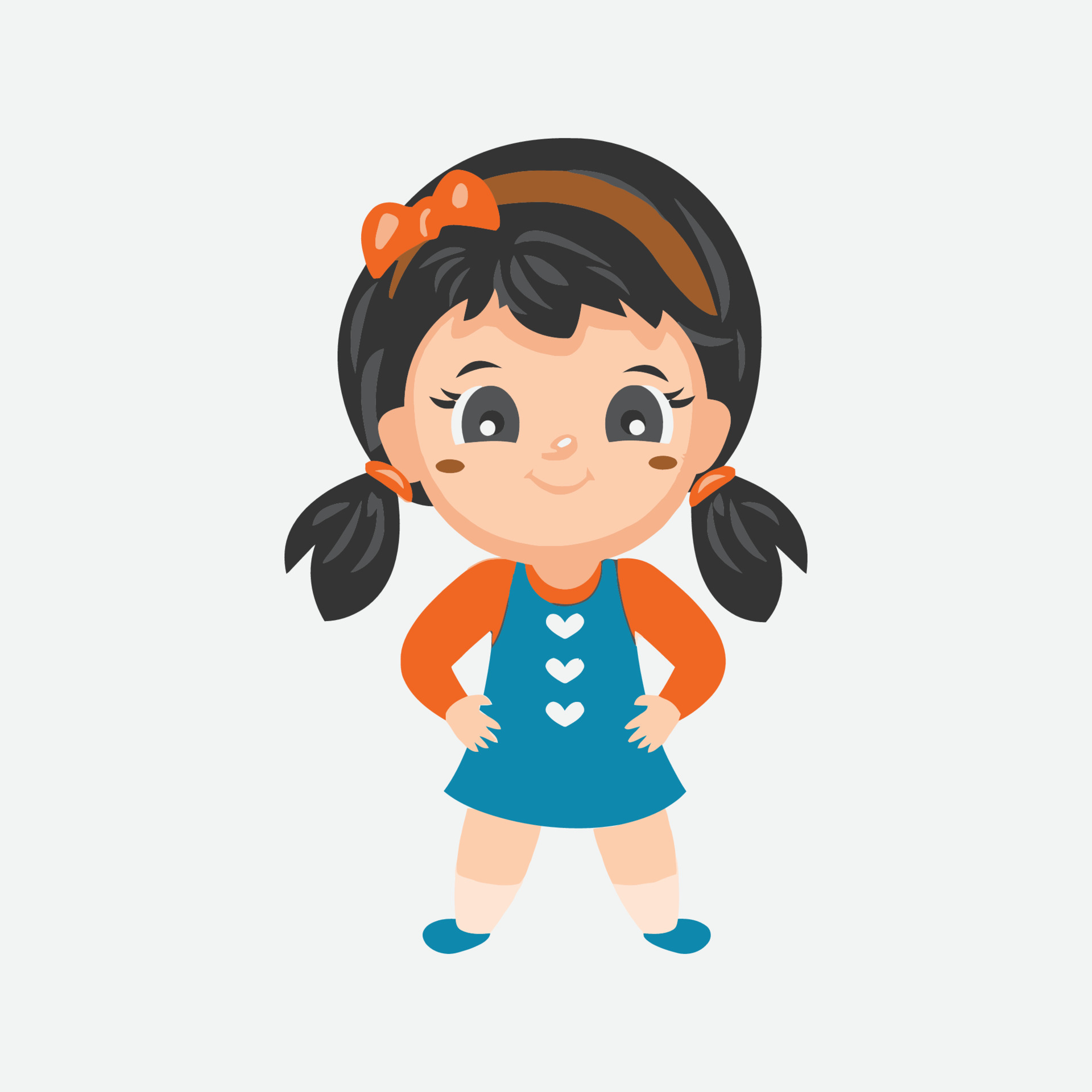 girl vector design template. 18813213 Vector Art at Vecteezy