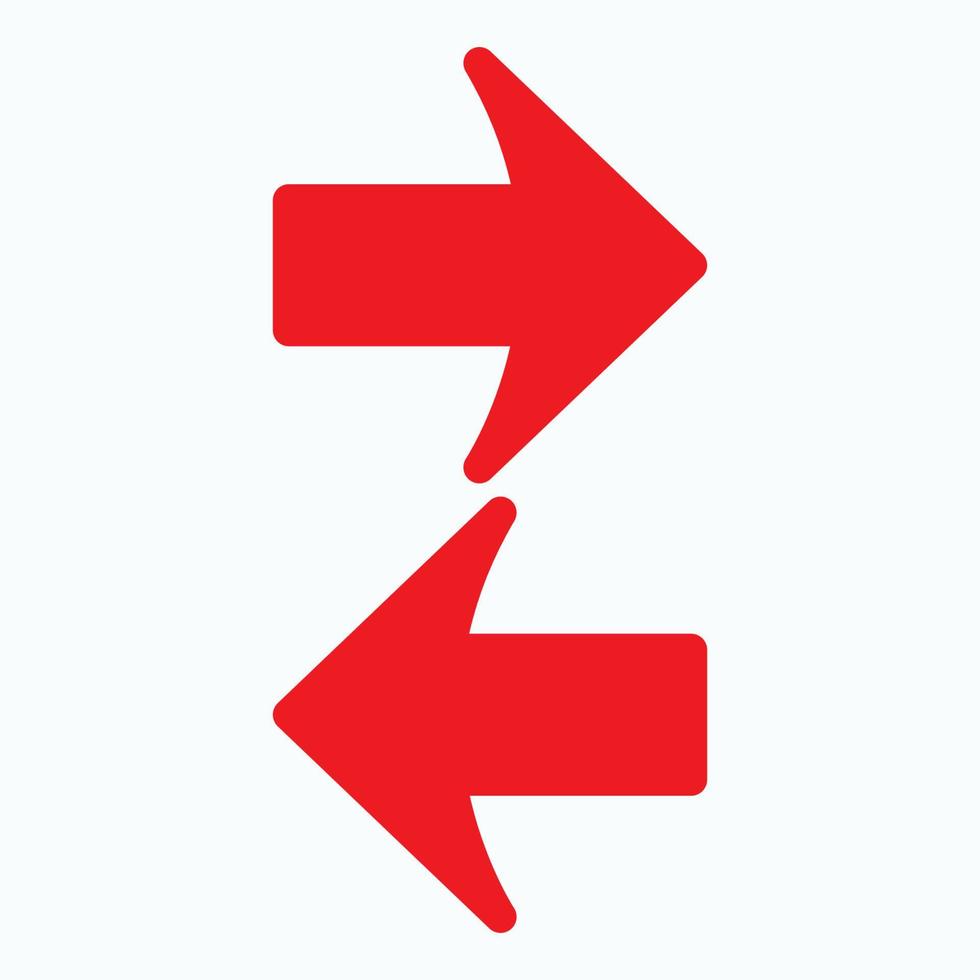 Red arrow icon vector EPS- 10 18814786 Vector Art at Vecteezy