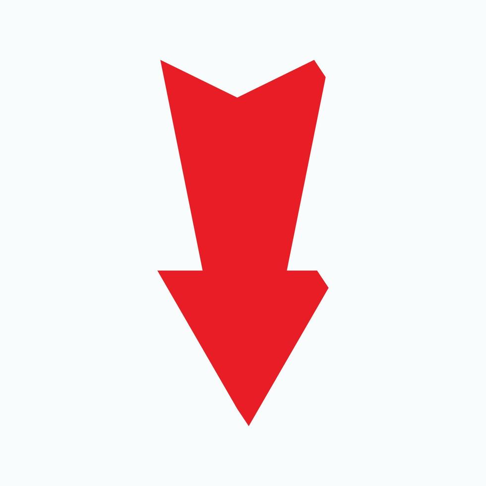 Red arrow icon vector EPS- 10 18814803 Vector Art at Vecteezy