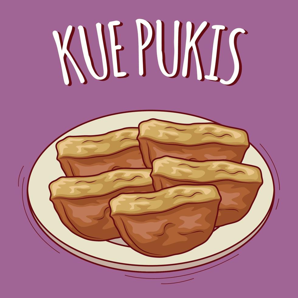 Kue Pukis Illustration Indonesian Food With Cartoon Style 18816099 Vector Art At Vecteezy
