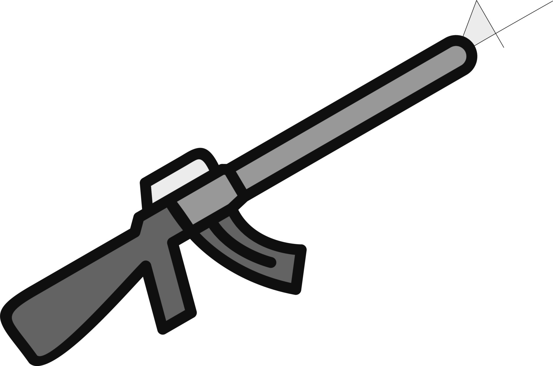 Assault Rifle Vector Icon 18816306 Vector Art At Vecteezy