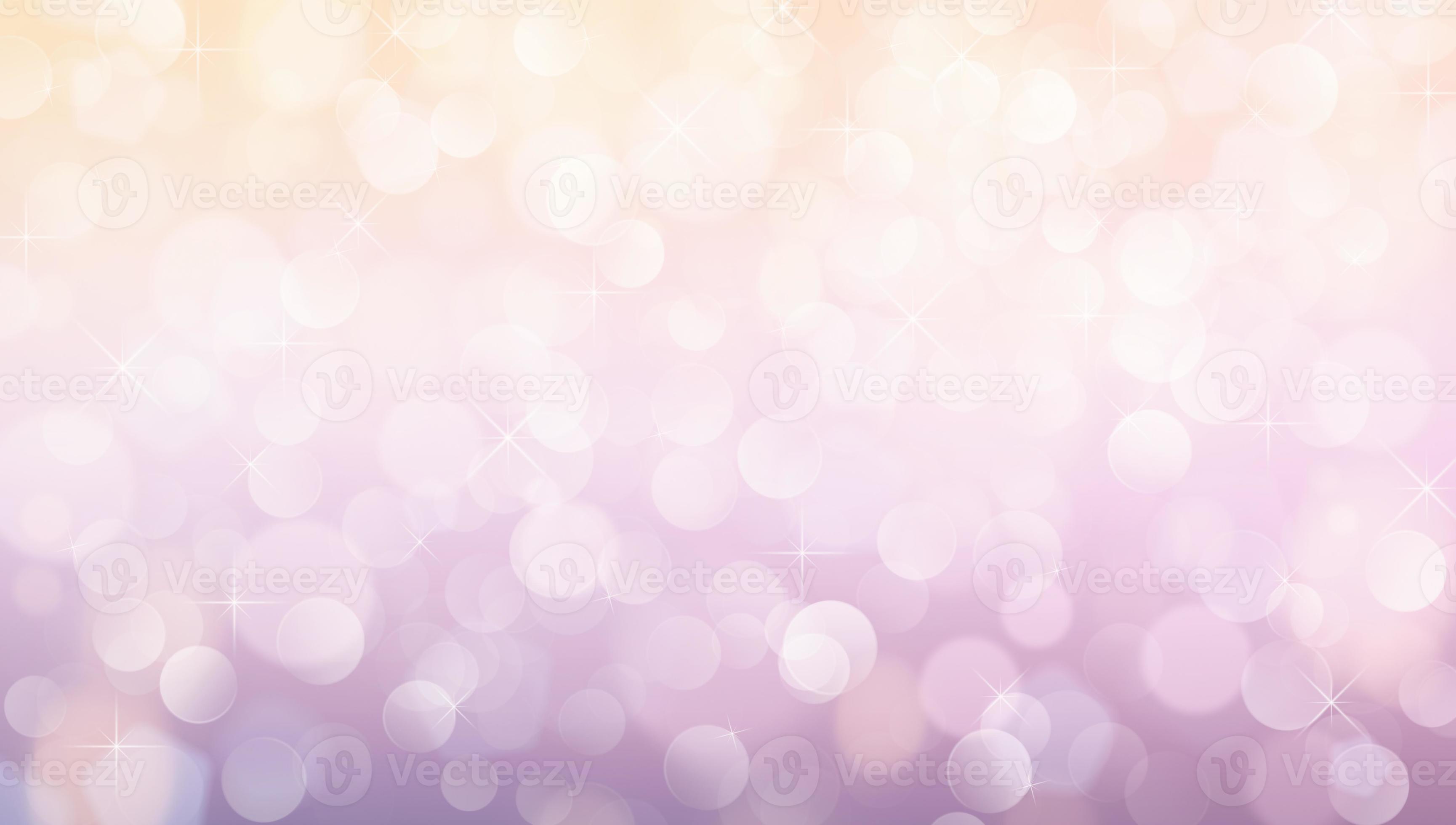 Blurry purple beige glittering bokeh background, sparkling lights, pink yellow beige color ...