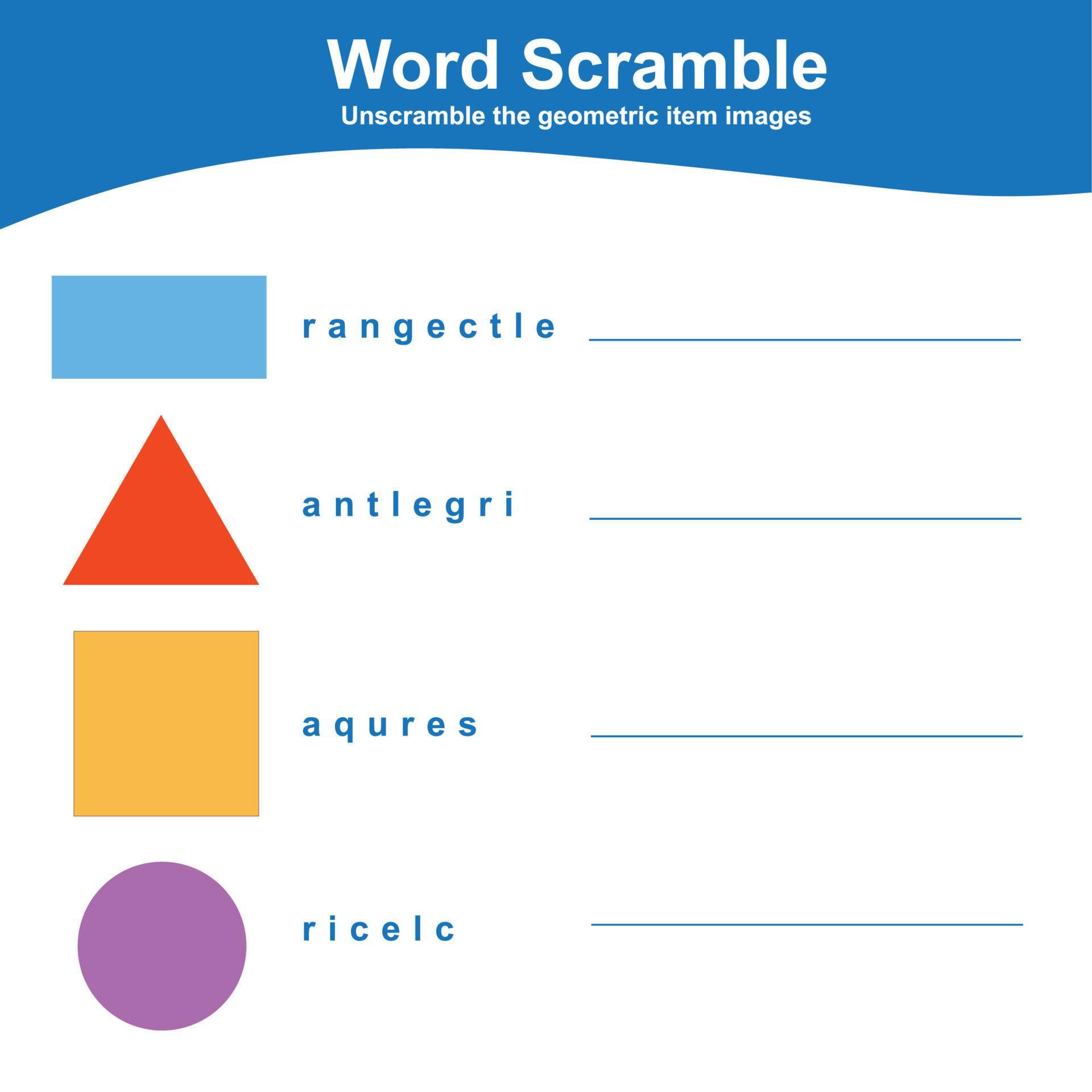 Geometric Shapes Worksheet For Kids Word Scramble Worksheet geometric-shapes-worksheet-for-kids-word-scramble-worksheet