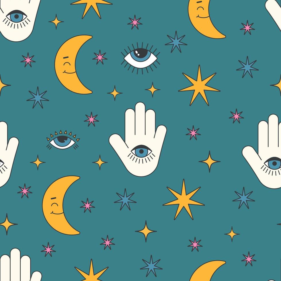 Groovy seamless pattern 18822770 Vector Art at Vecteezy