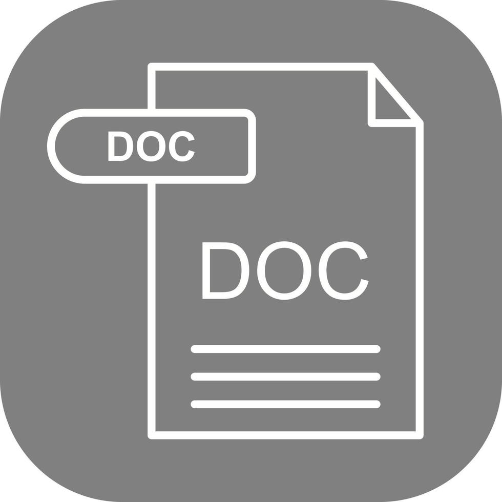 Doc Vector Icon 18824246 Vector Art At Vecteezy