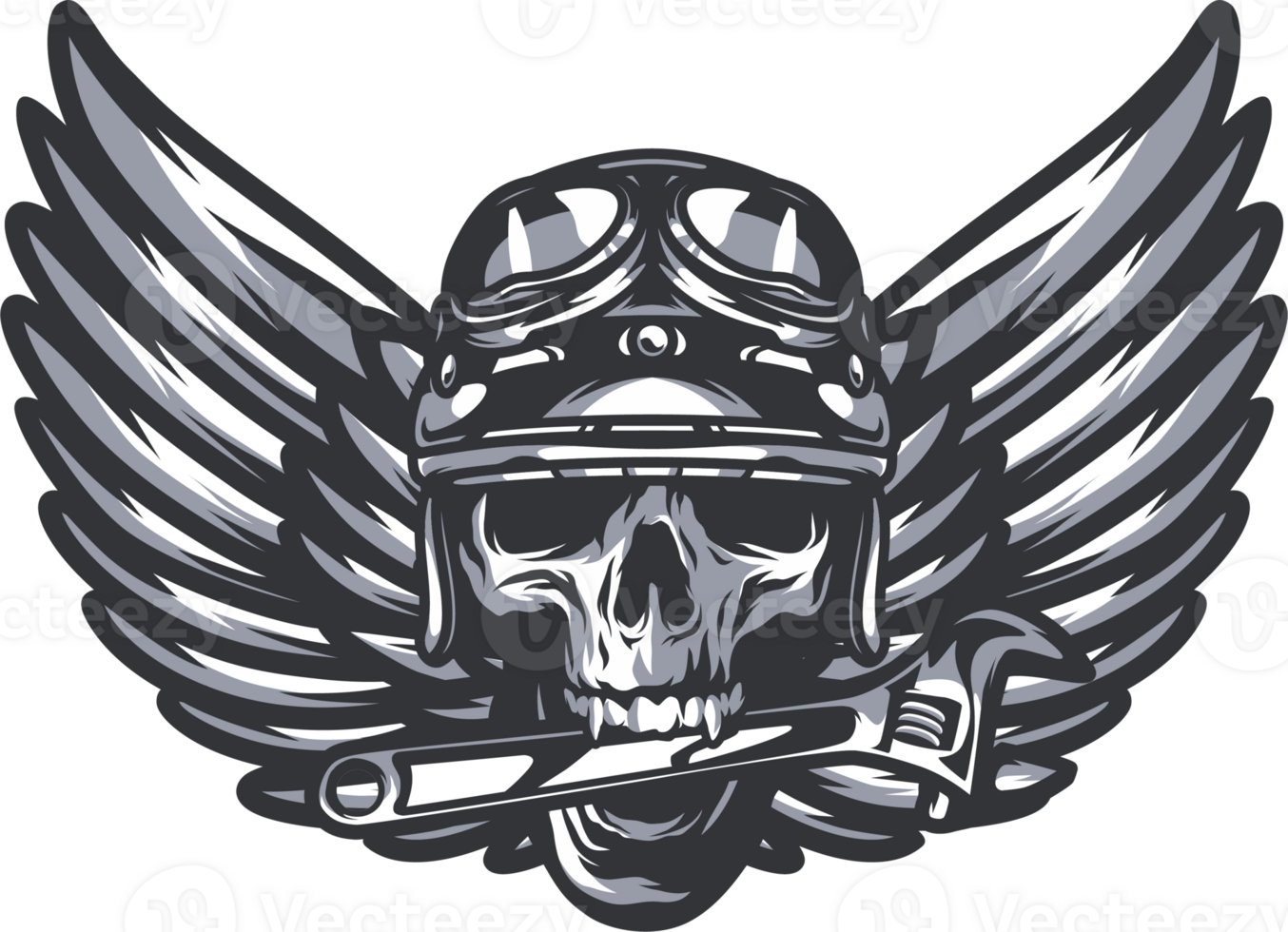 Skull Head Monochrome Vintage Clipart 18824448 PNG skull-head-monochrome-vintage-clipart-18824448-png