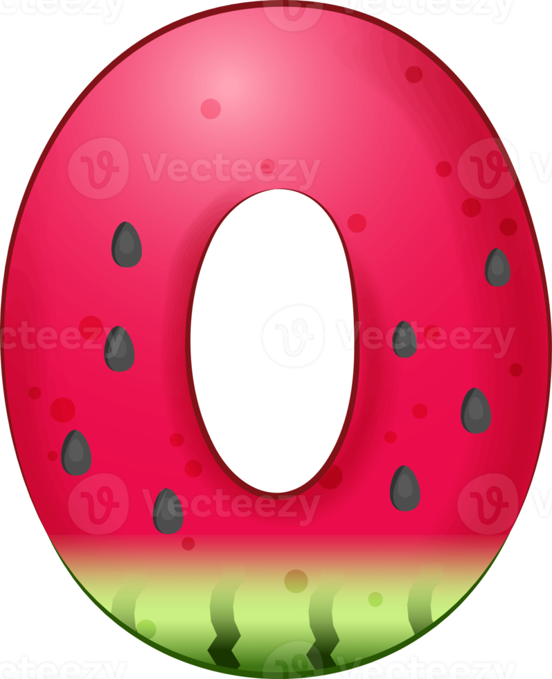 Watermelon Number 0 18824791 Png