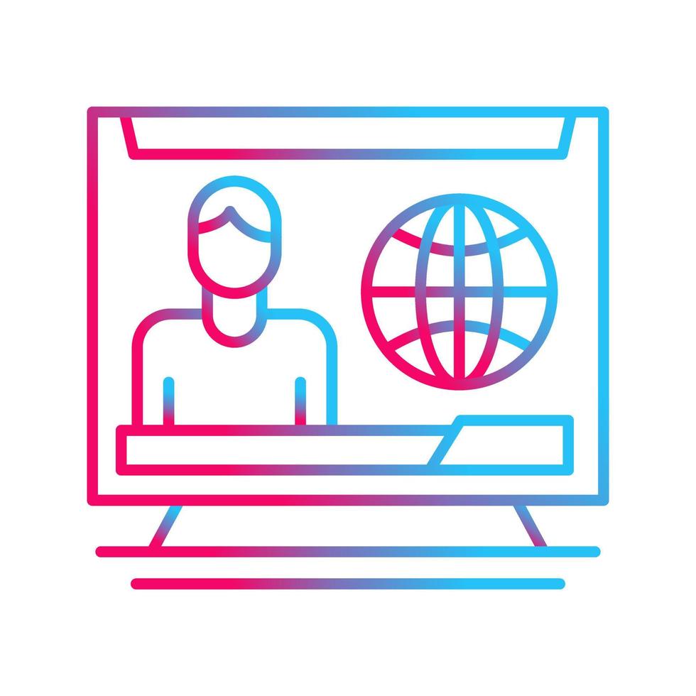 Line Gradient Vector Icon 18825303 Vector Art at Vecteezy