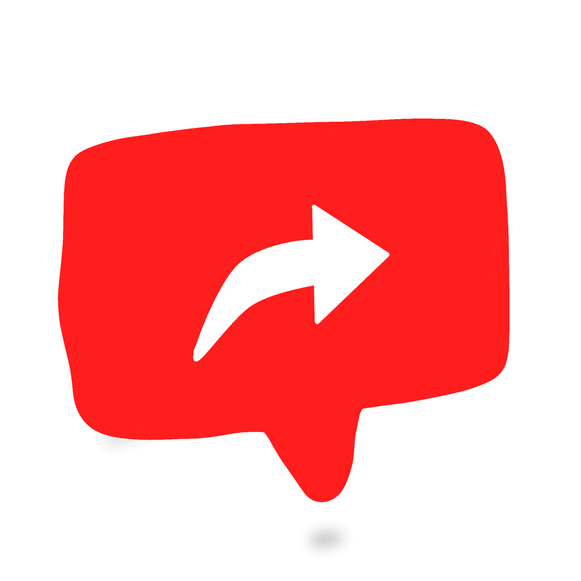 red social media share icon 18826176 PNG