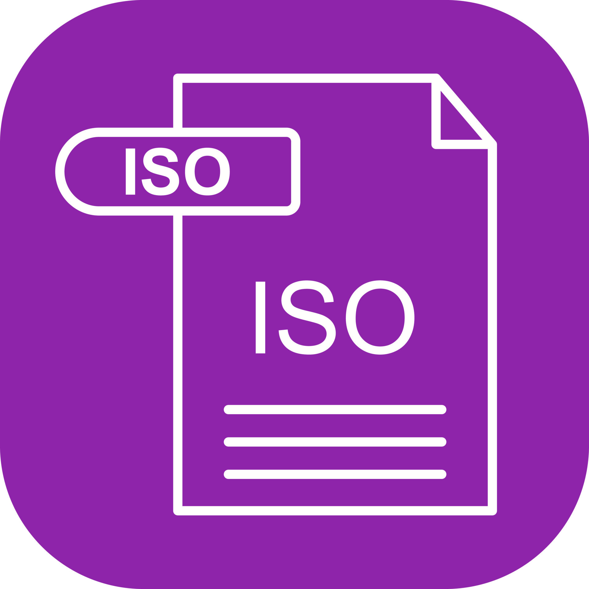 ISO Vector Icon 18829414 Vector Art at Vecteezy