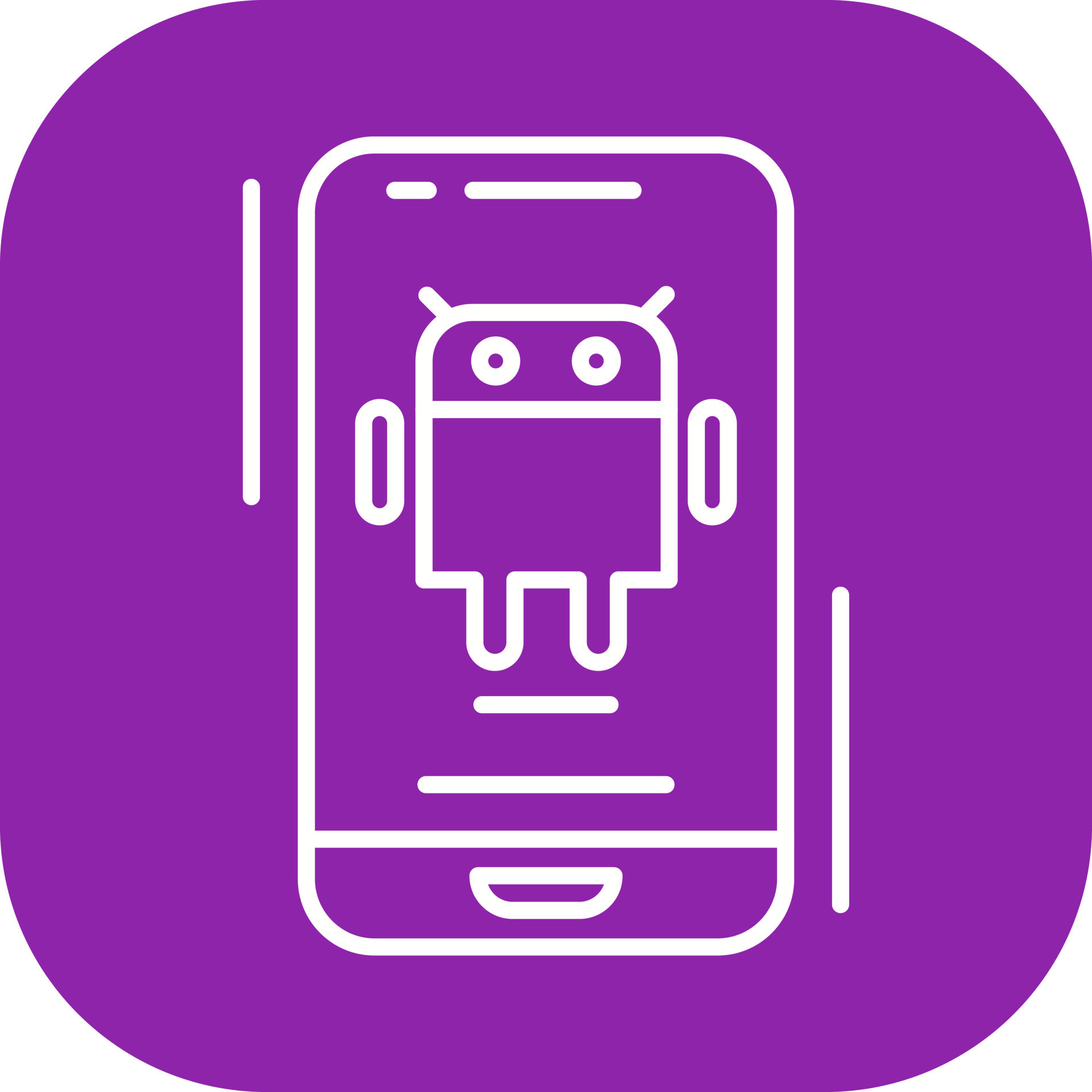 Android Vector Icon 18829846 Vector Art at Vecteezy