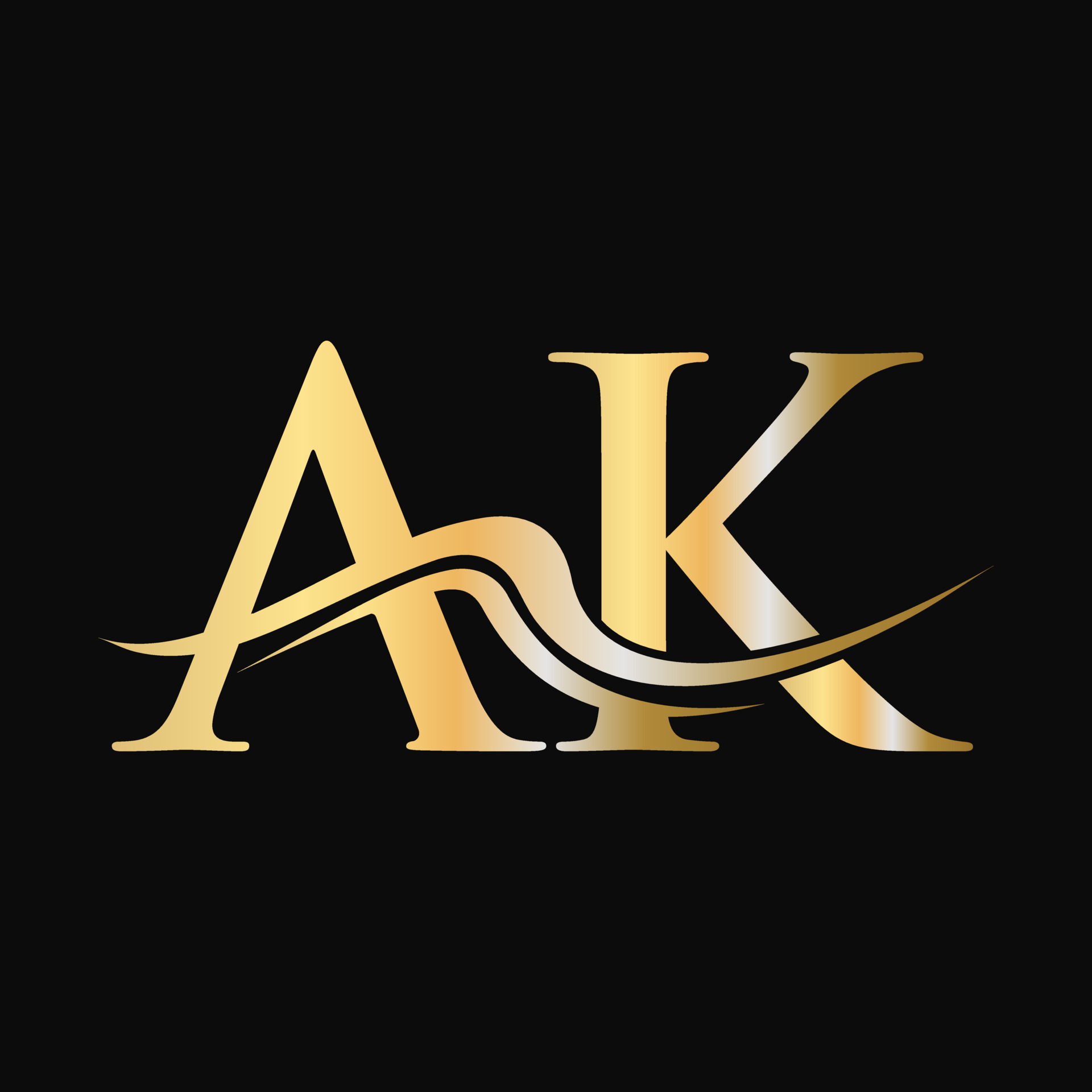 Letter AK Logo Design Monogram Business And Company Logotype 18833105 Vector Art at Vecteezy