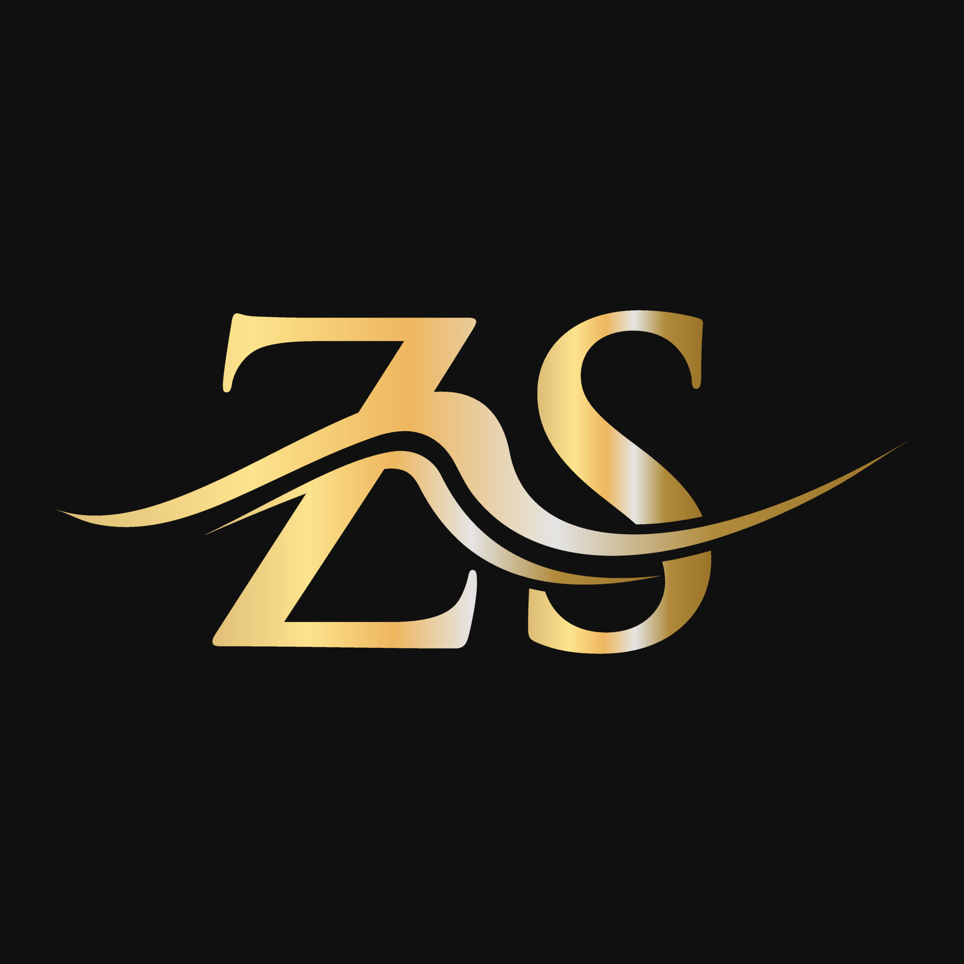 Letter ZS Logo Design Template Monogram Business And Company Logotype 18833191 Vector Art at ...