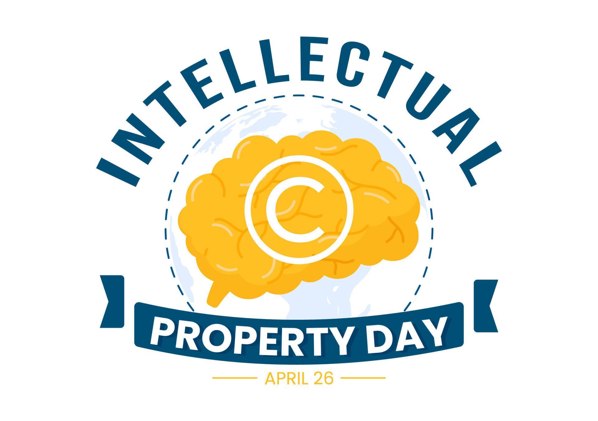 World Intellectual Property Day Illustration with Creativity and Light ...