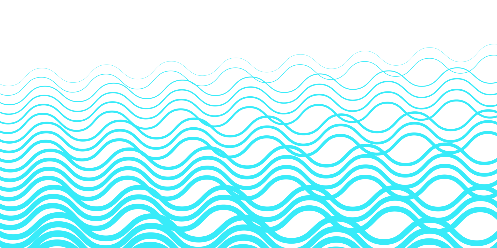 Wave Lines Smooth Flowing Dynamic Green Gradient Isolated On