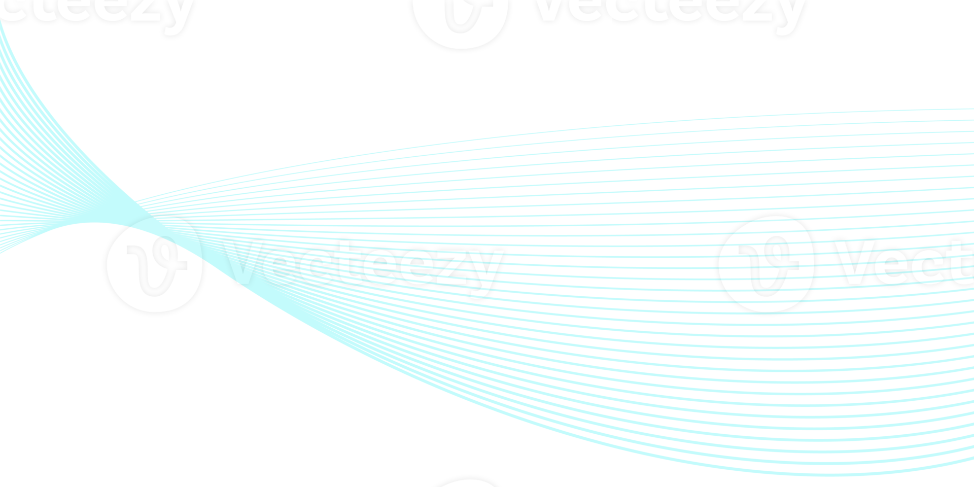 Wave lines smooth flowing dynamic green gradient isolated on ...