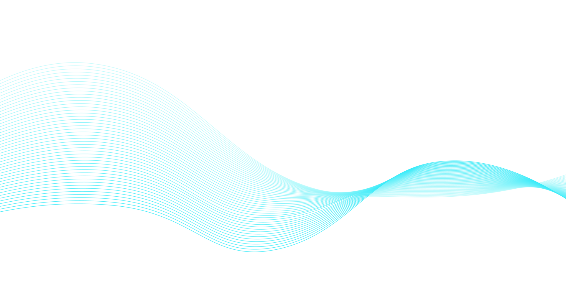 Wave Lines Smooth Flowing Dynamic Green Gradient Isolated On