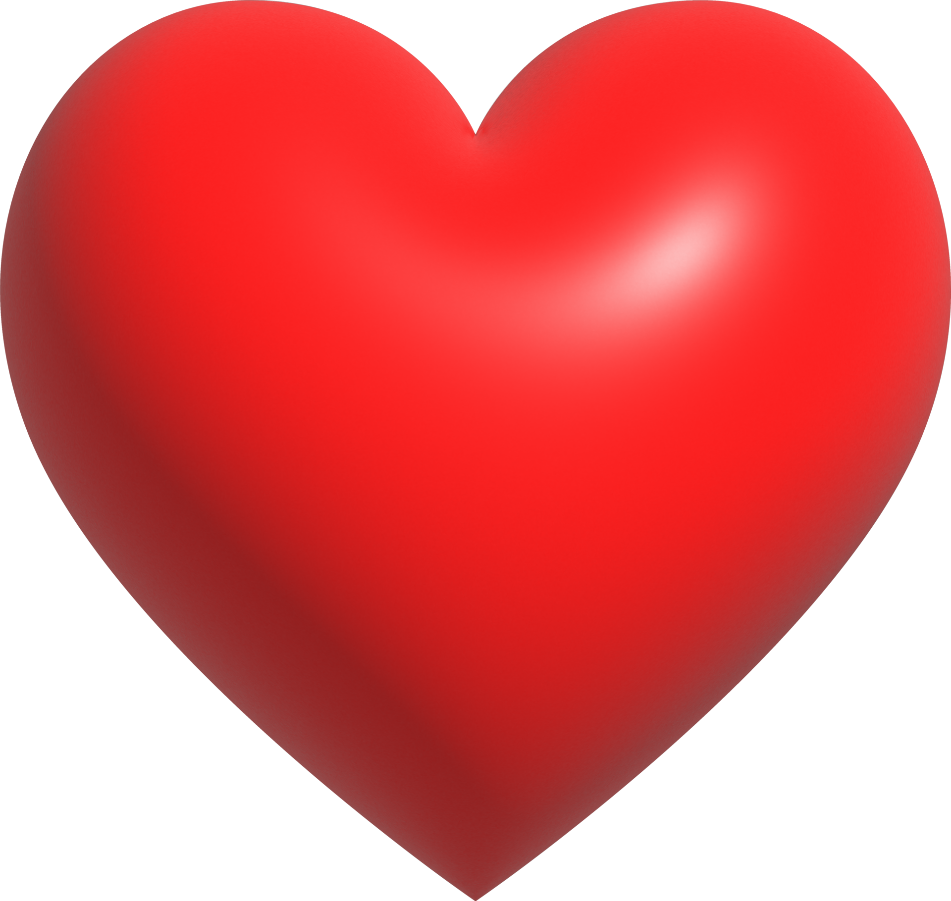 Red heart shape icon, Like or Love symbol for Valentine's day, 3D render illustration 18842695 PNG