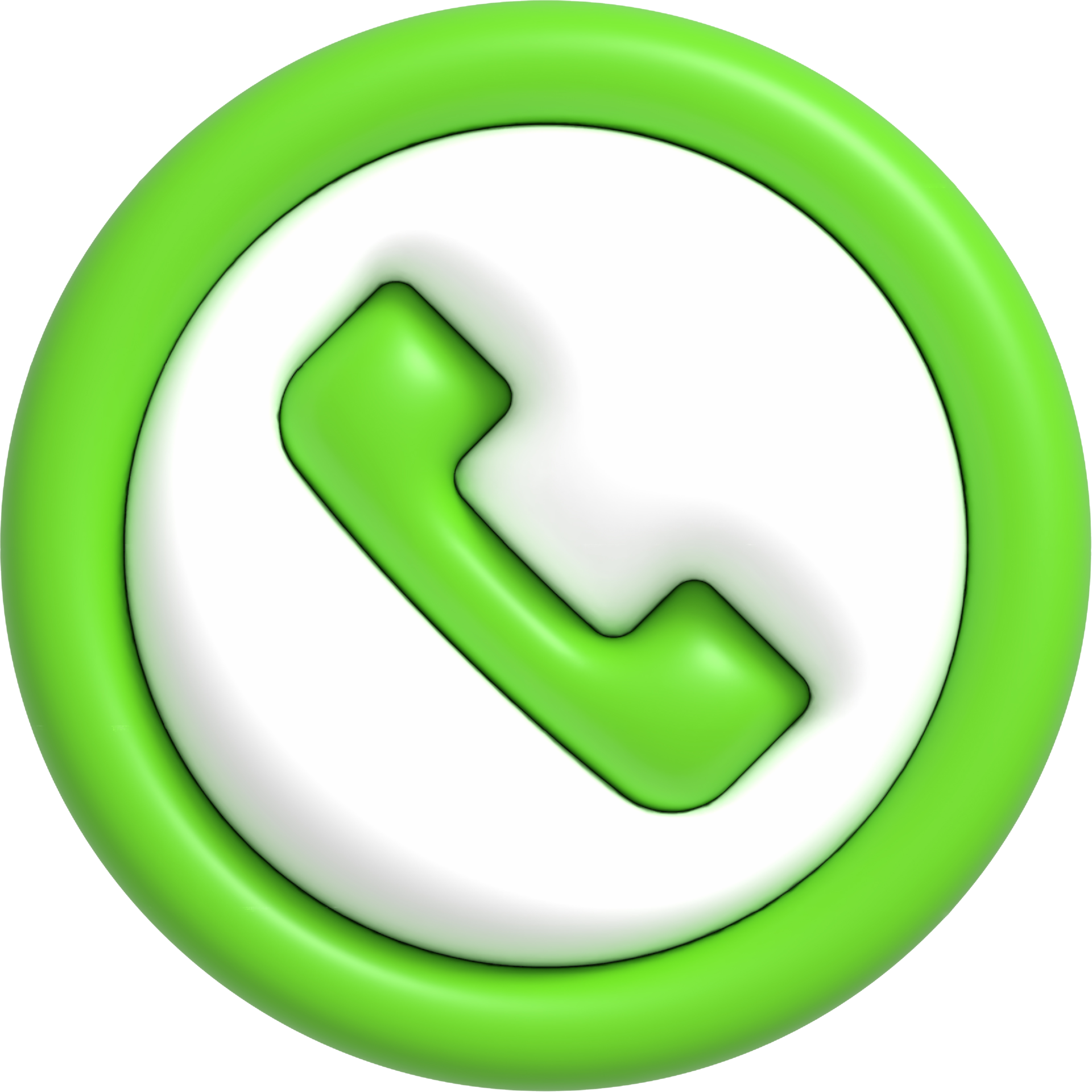 Telephone Icon Png Green