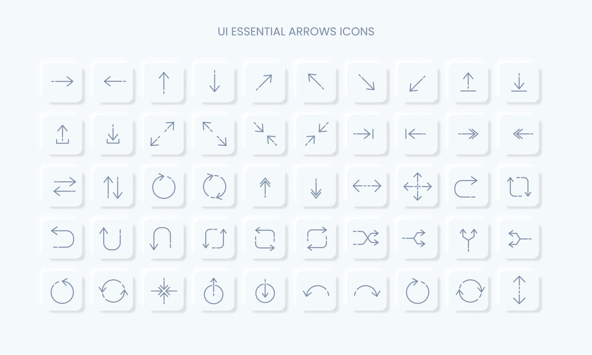 Directional Arrows With Moving Effect Perfect For Navigation Icons And Directional Symbols