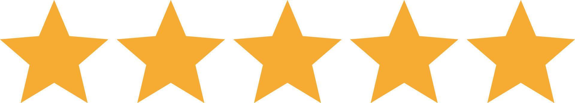 Five stars Color. Vector Illustration. 18848475 Vector Art at Vecteezy