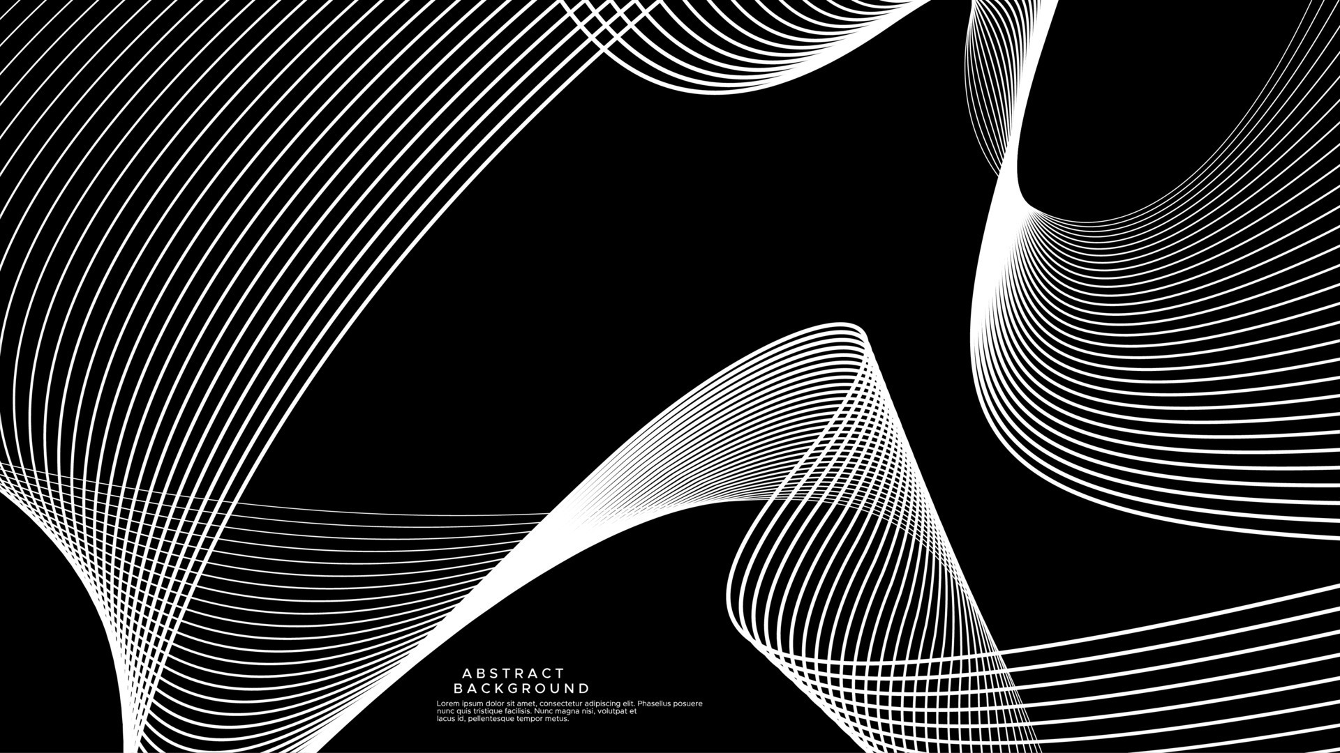 Abstract lines wave background template. Modern wave line background design. 18849064 Vector Art ...