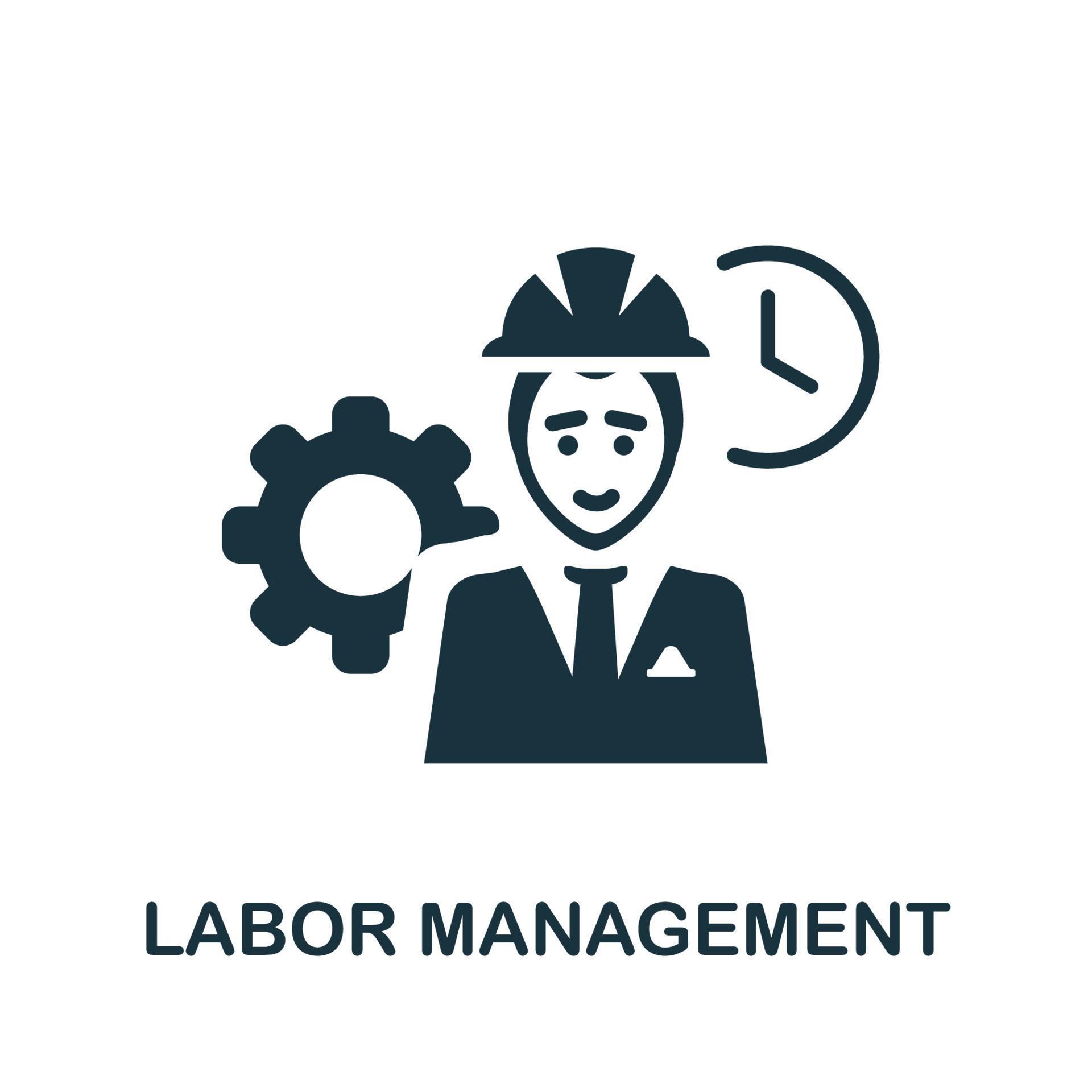 Labor Management icon. Simple element from management collection ...