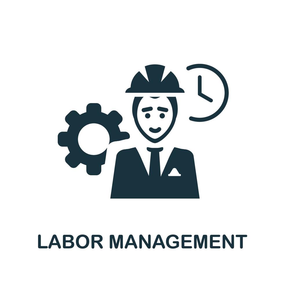 Labor Management icon. Simple element from management collection. Creative Labor Management icon ...
