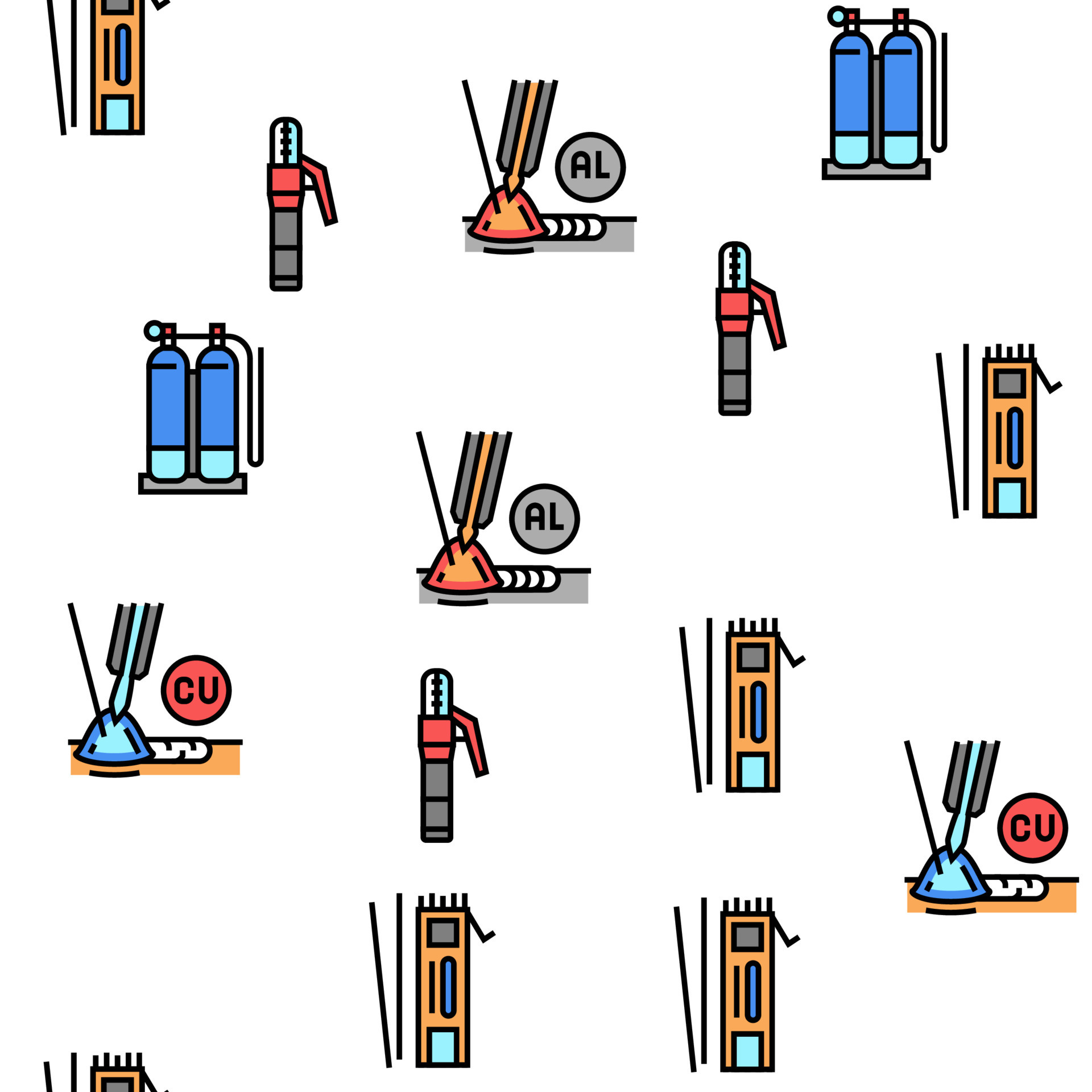 Welding Machine Tool Vector Seamless Pattern 18856034 Vector Art at ...